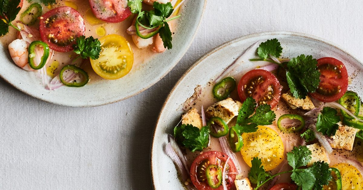 Tomato & Tofu or King Prawn Ceviche | Detox Kitchen